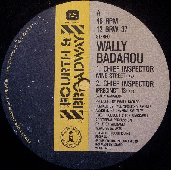 Wally Badarou - Chief Inspector (12") (Very Good Plus (VG+)) – Tangled ...